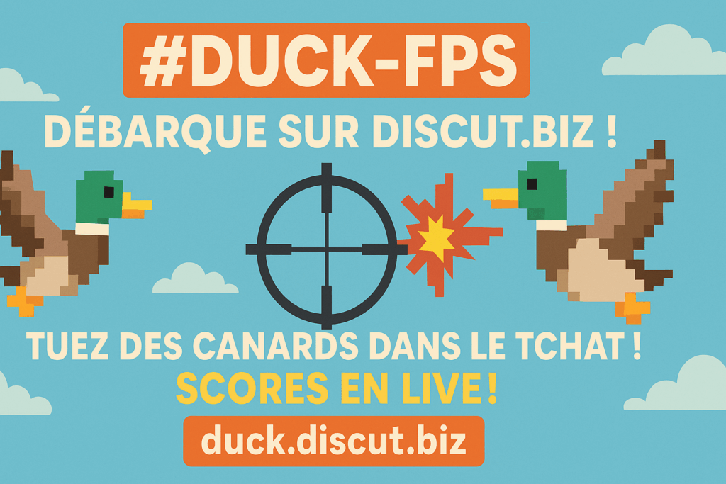 Duck FPS – Le jeu Duck Hunt original sur le tchat IRC - C-VC – Internet ...